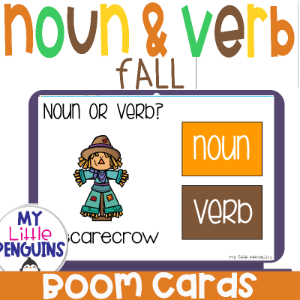 Fall Noun or Verb - Boom Cards