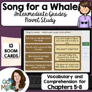 Song for a Whale Ch 5-8 - Boom Cards