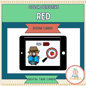 Color Detective: Red (FREEBIE) - Boom Cards