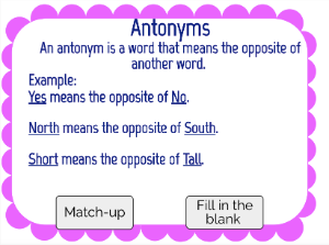Antonyms Match-up Freebie - Boom Cards