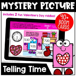 Telling Time - Mystery Picture Riddles (Valentine's Day Edition) - Boom ...