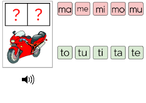 Palabras con Sílabas: M P S T D N L (easier version) - Boom Cards