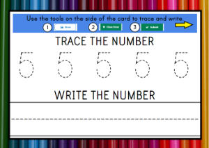 Tracing and Writing Numbers - 0 to 20 - Boom Cards
