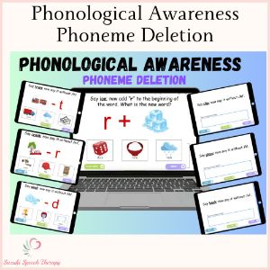 Phonological Awareness: Phoneme Deletion - Boom Cards