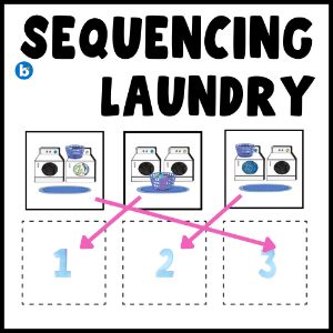 Life Skills- Sequencing: Doing Laundry Chores - Boom Cards