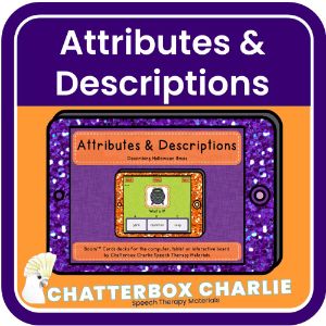 Attributes and Descriptions Describing Halloween Items - Boom Cards