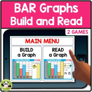 Graphing with Bar Graphs Build and Read Bar Graphs - Boom Cards