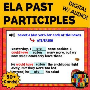 Past Participles - Boom Cards