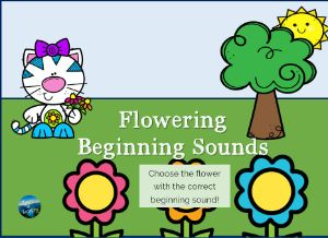 Flowering Beginning Sounds - Boom Cards