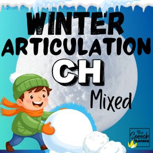 Winter Articulation: CH Mixed Practice - Boom Cards