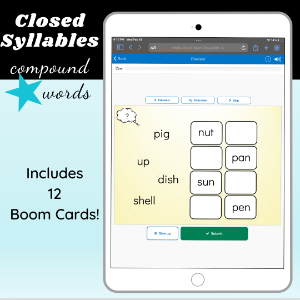 Find Boom Cards games and activities