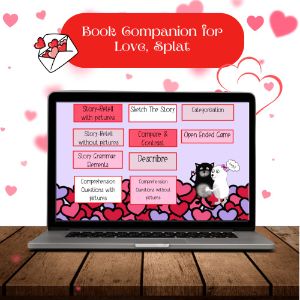 Love, Splat- Valentines Book Companion - Boom Cards