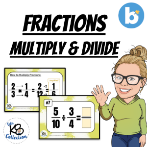 Fractions - Multiplying and Dividing - Boom Cards