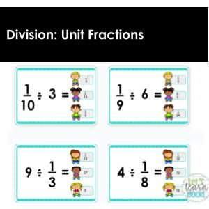 Division: Unit Fractions - Boom Cards