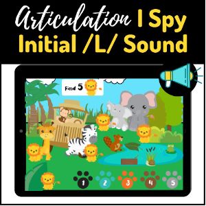 Articulation I Spy - Boom Cards