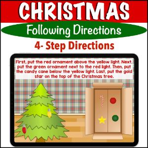 Following 4- Step Directions | Christmas Tree - Boom Cards