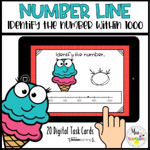 Number Line – Identify the Number | 3-Digit Numbers - Boom Cards