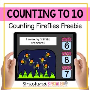 Counting Fireflies 0-10 Freebie - Boom Cards