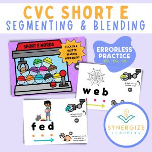 CVC Segmenting & Blending short E mix -ed, -eg, -eb *flow magic* - Boom ...