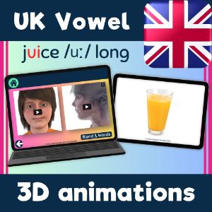 UK /u/ Monophthong Vowel Sound - Boom Cards