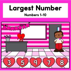 Largest Number 1-10 St. Patrick's Day.COPY - Boom Cards