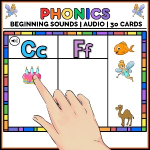 Phonics Beginning Sounds Boom™ Cards Audio | Sorting - Boom Cards