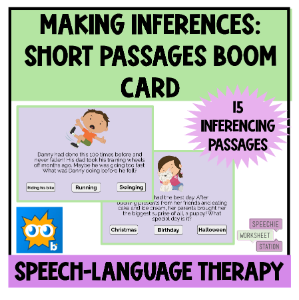 Making Inferences: Short Reading Passages - Boom Cards