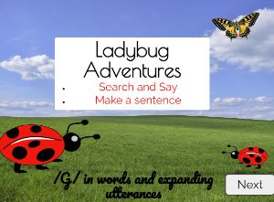 Spring Ladybug Search and Say - Boom Cards