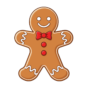 Gingerbread Man Following 2-step Directions - Boom Cards