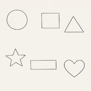 Identify Shapes/Array of 2/Randomized - Boom Cards