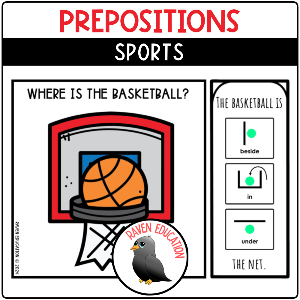 Sports Prepositions (Where is it?) - Boom Cards