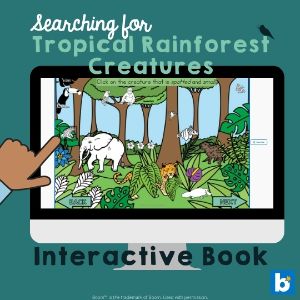 Tropical Rainforest Animals and Plants Interactive Book and Language ...