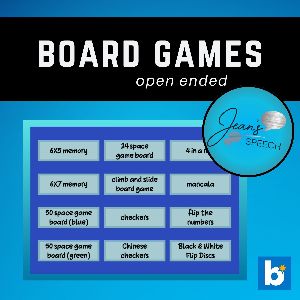 board games: open ended - Boom Cards