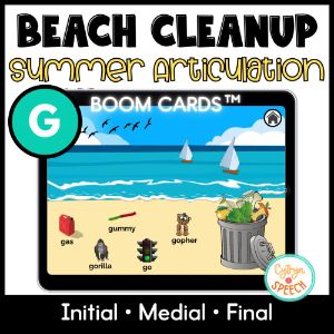 Summer Articulation G Sound - Boom Cards