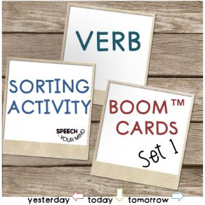 Verb Tenses Sort 1 - Boom Cards