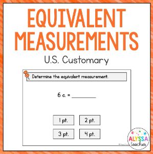 Equivalent Measurements (U.S. Customary) - Boom Cards