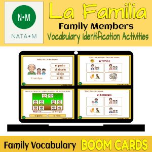 La Familia - Family (Vocabulary Identification Activities) - Boom Cards