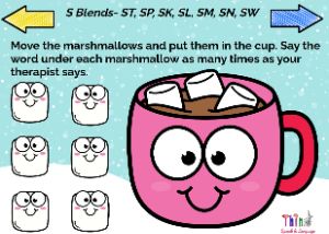 S Blends hot cocoa game - Boom Cards