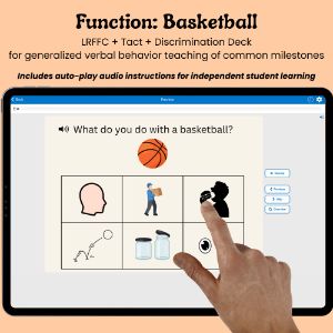 Basketball | LRFFC, Intraverbal, Tact, VB Milestone Skills - Boom Cards
