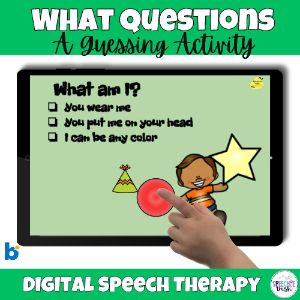 What Questions: A Guessing Activity for Preschool - Boom Cards