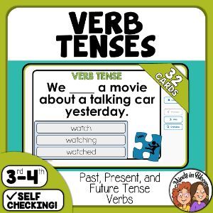 Verb Tenses - Boom Cards