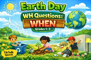 Earth Day: When questions - Boom Cards