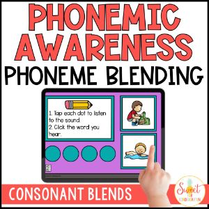 Phonemic Awareness: Blending with Consonant Blends Set #2 with Pictures ...