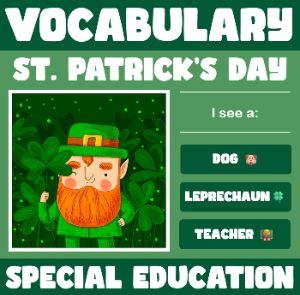 St. Patrick’s Day Vocabulary Identification Activity - Boom Cards