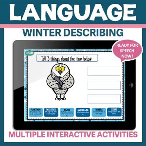 Winter Describing Attributes Expressive Language - Boom Cards
