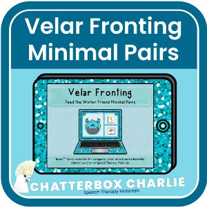Velar Fronting K and G Minimal Pairs Feed Winter Friend - Boom Cards