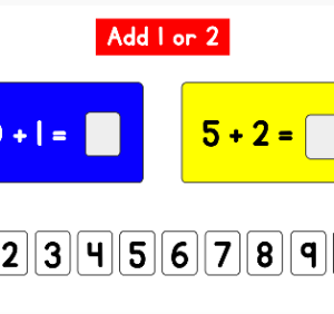Add 1 or 2 (sums to 10).. - Boom Cards