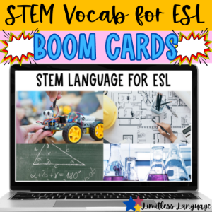 STEM Vocabulary for ESL, ACCESS test prep - Boom Cards