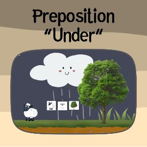 Preposition "under" - Boom Cards
