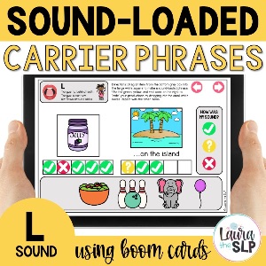 L Sound-Loaded Articulation Carrier Phrases and Sentences - Boom Cards
